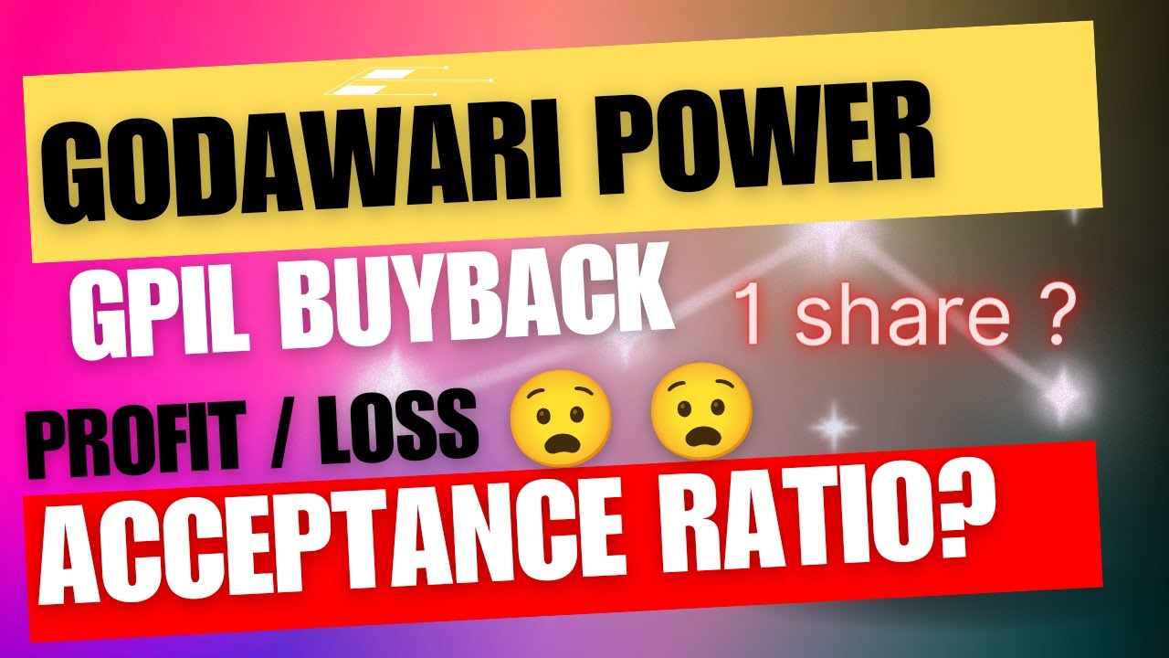 Godawari Power & Ispat Ltd.| GPIL Buyback Apply dates | Latest Buyback ...