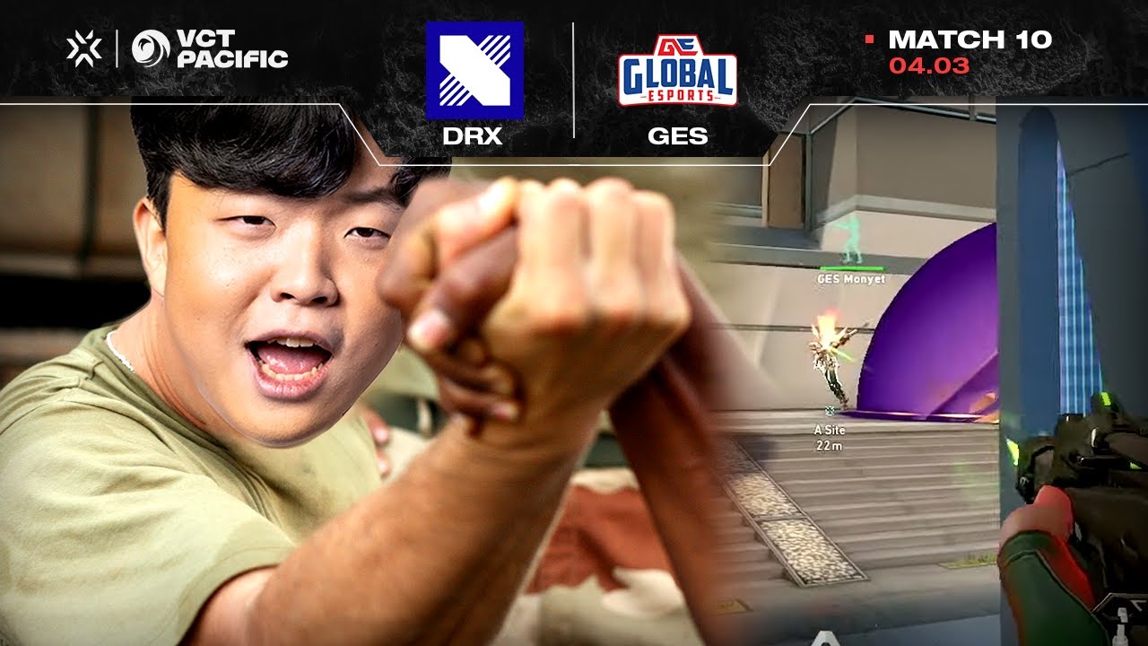 발로란트 체력장 | DRX vs. GES | 6일차 MATCH 10 H/L 04.03 | VCT 퍼시픽 2023 - YouTube