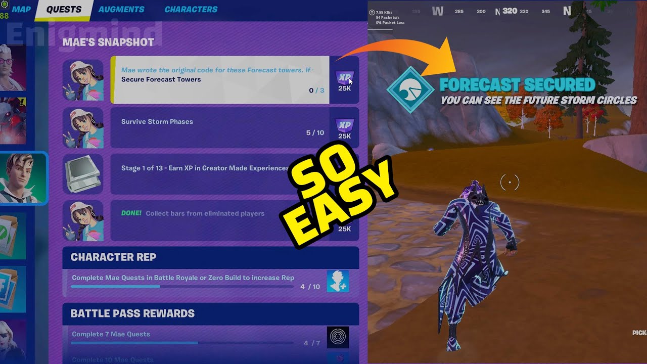 Secure Forecast Towers Mae's Snapshot Fortnite Quests Guide - YouTube