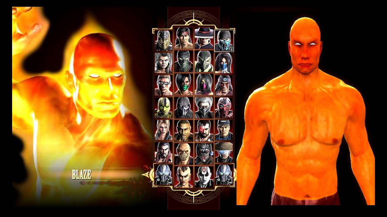 Mortal Kombat 9 Blaze MKDA DLC Skin Mod MK9 - YouTube