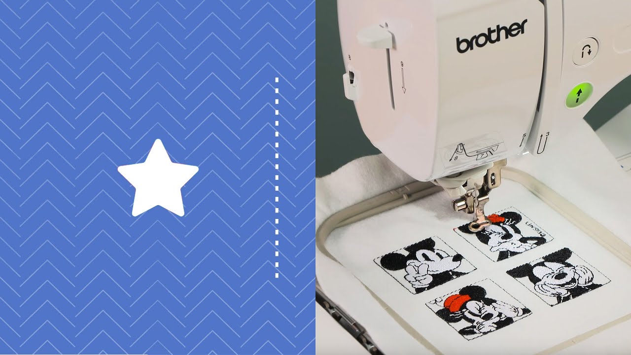 Brother Innov-is M380D : fonctions de broderie - YouTube