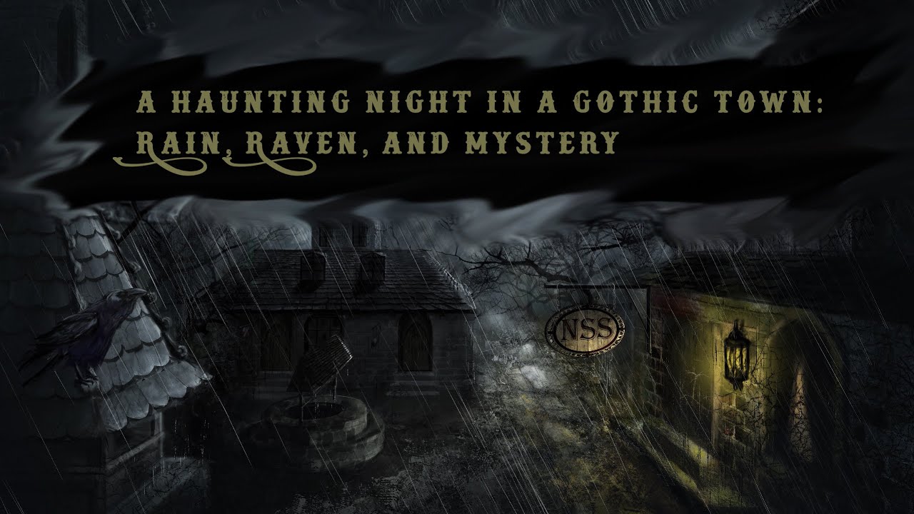 12 Hour | A Haunting Night in a Gothic Town: Rain, Raven, and Mystery ...