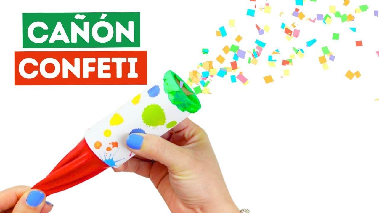 🎉 Cómo hacer un cañón de confeti ¡Muy fácil! - YouTube