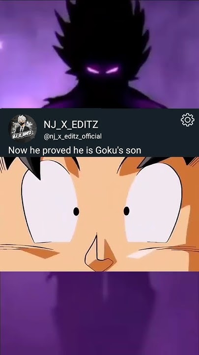 Gohan Proved That He Is Gokus Son🔥shorts Anime Youtube