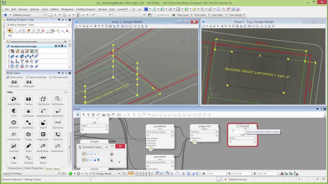 AECOsim Building Designer - QuickStart for GenerativeComponents and BIM – Creating a Massing ...