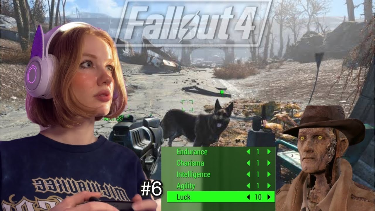 First Time Fallout 4 Playthrough Luck MAXED E6 Nick and Kellogg - YouTube