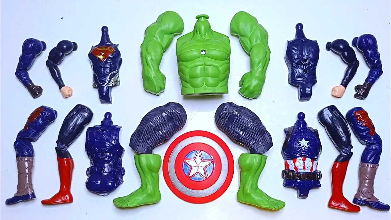 Assemble Marvel Toys Action Figures ~ HULK VS SUPERMAN VS CAPTAIN ...