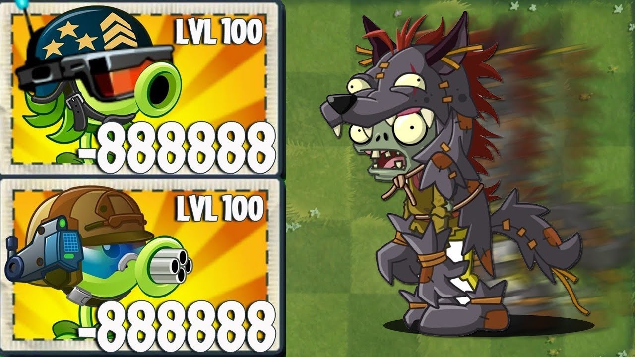 1000 Plants vs 99 Wolf Fire Zombies - Who Will Win? - PvZ 2 Challenge ...