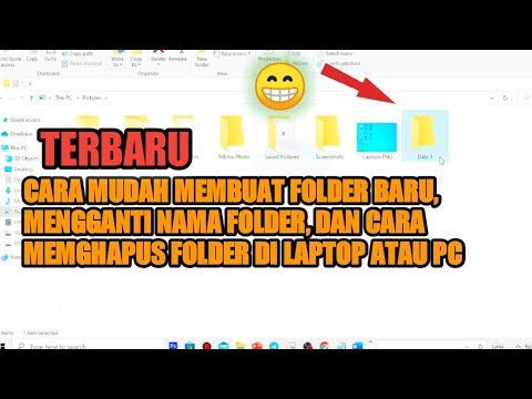CARA MEMBUAT FOLDER BARU | MENGGANTI NAMA FOLDER DAN MENGHAPUS FOLDER ...