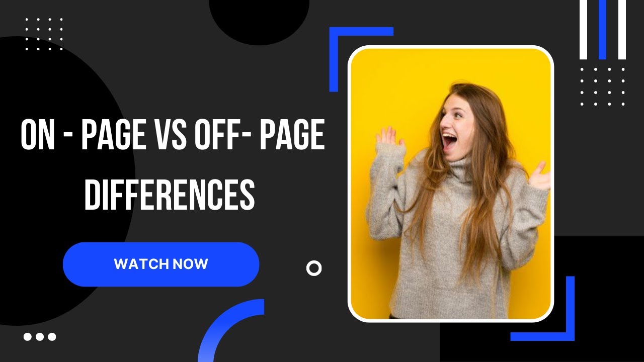 Difference between on-page and off-page SEO - YouTube
