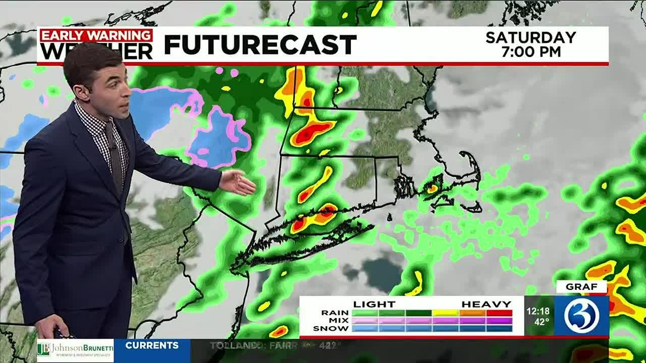 FORECAST: Rainy, windy, warm to begin the weekend - YouTube