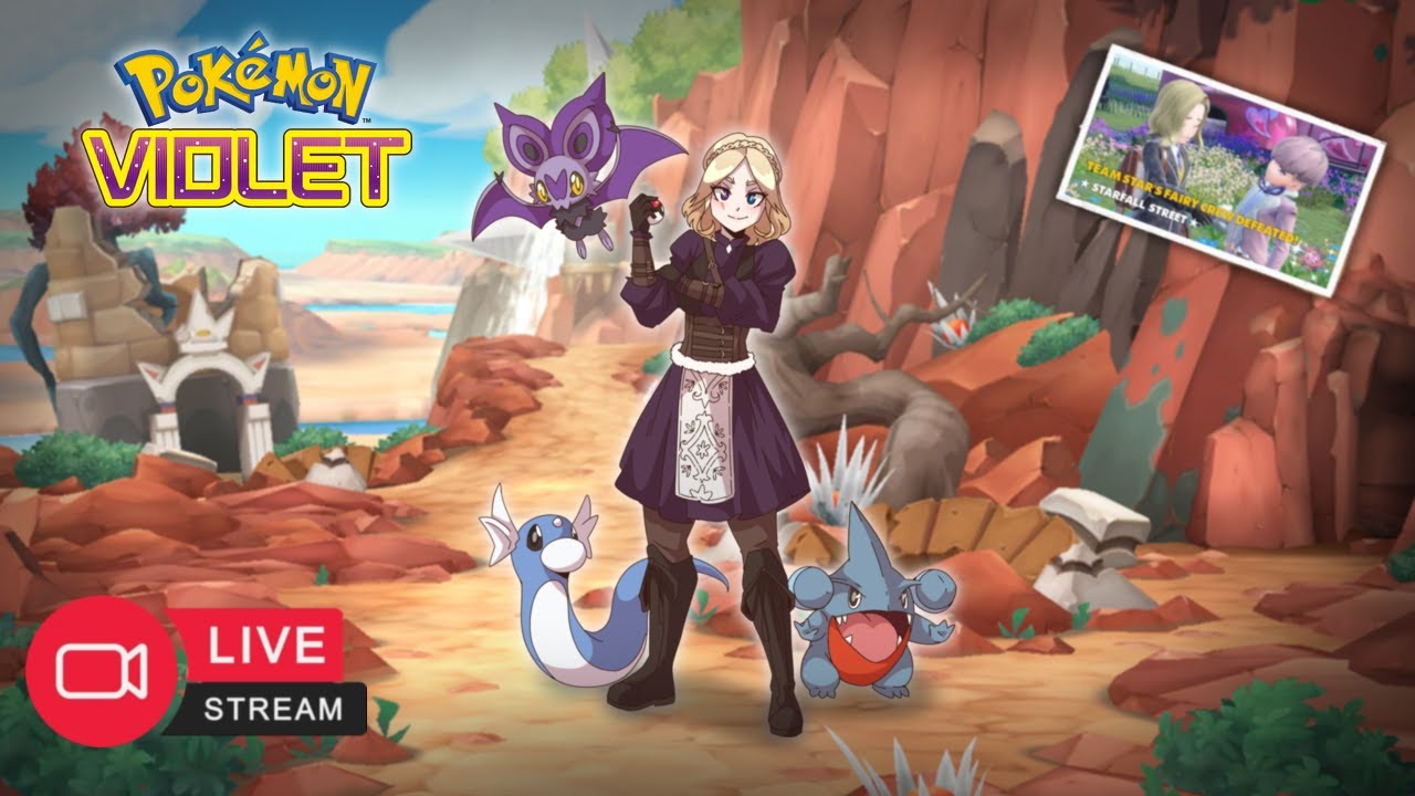 【Pokémon Violet 13】Fighting the Tiny Pink Demons!【VTUBER】 - YouTube