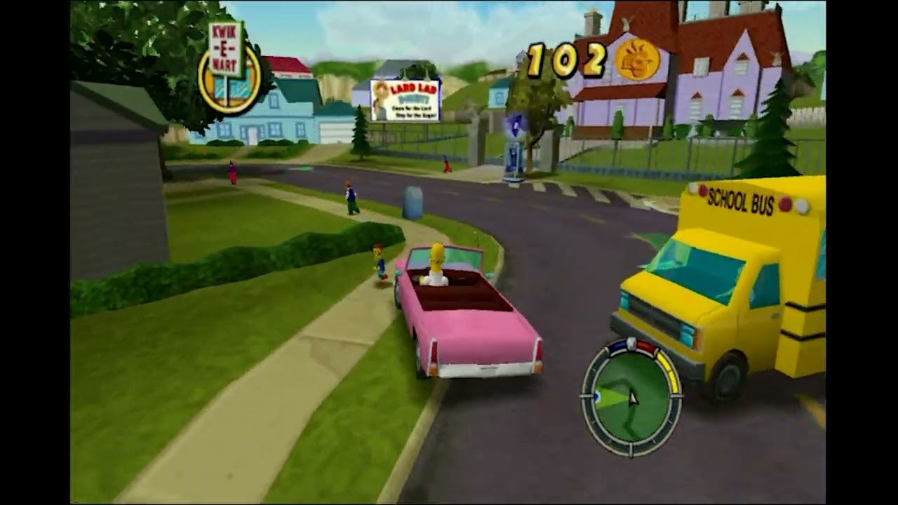 The Simpsons Hit & Run (2003) - Level 1 - Homer Simpson Missions 1-7 ...