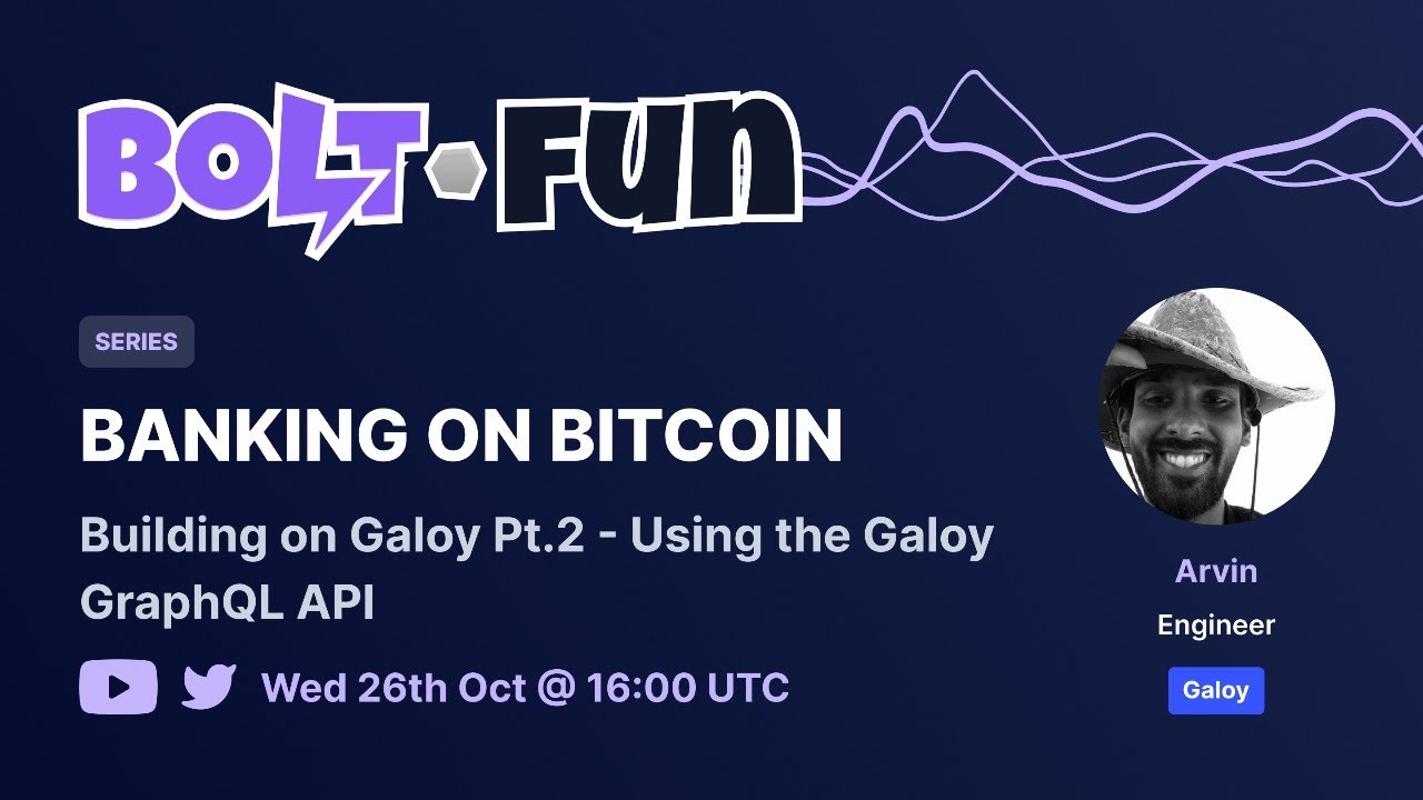 Building on Galoy Pt.2 - Using the Galoy GraphQL API - YouTube