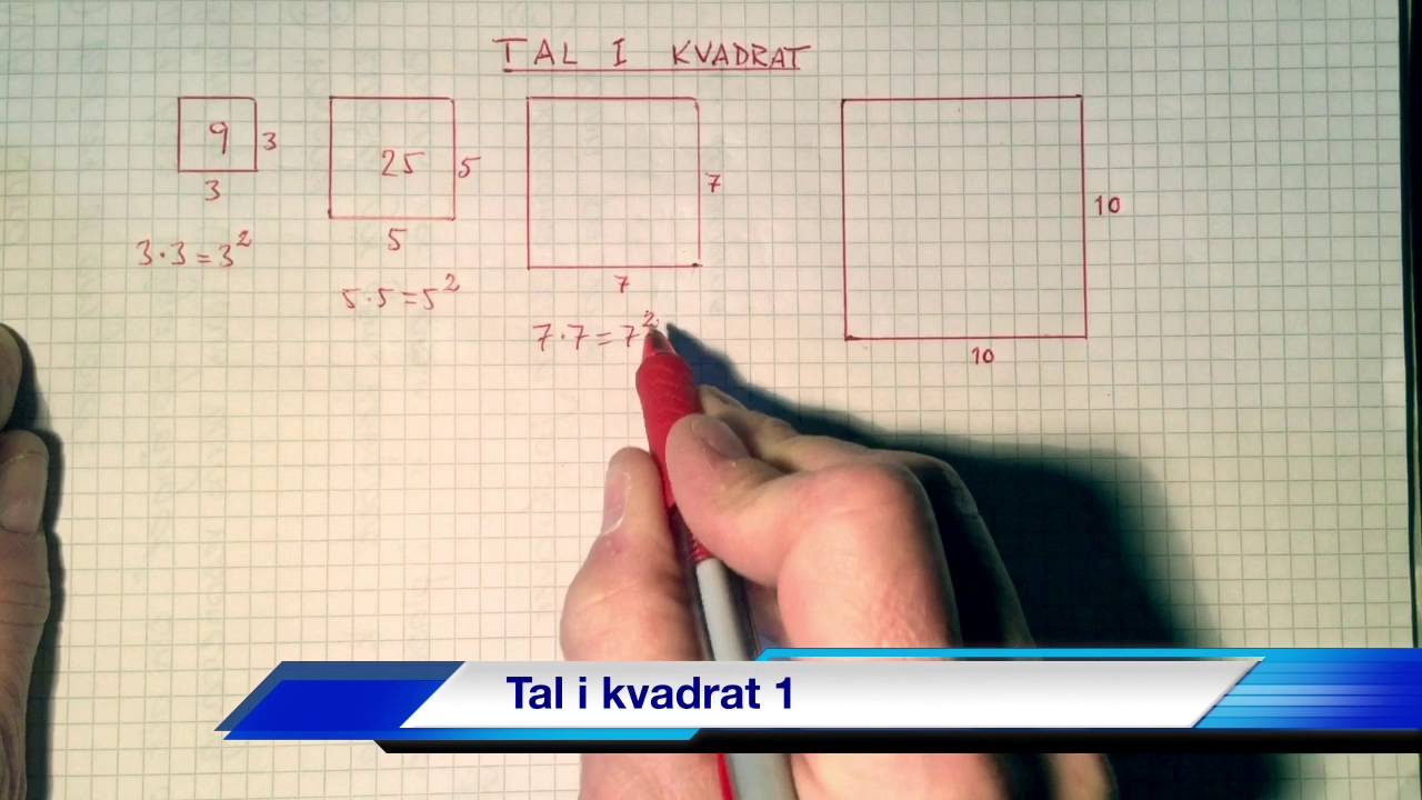 Tal i kvadrat 1 - YouTube