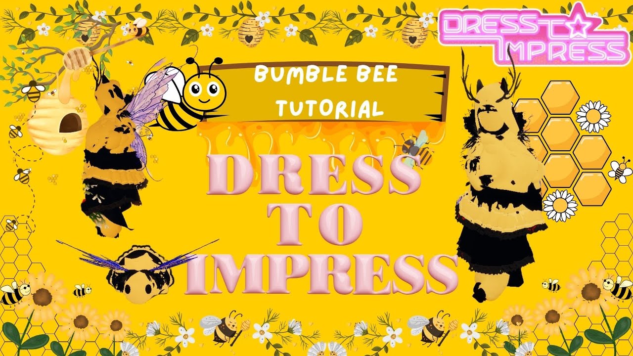BUMBLE BEE TUTORIAL IN DRESS TO IMPRESS | ROBLOX | - YouTube