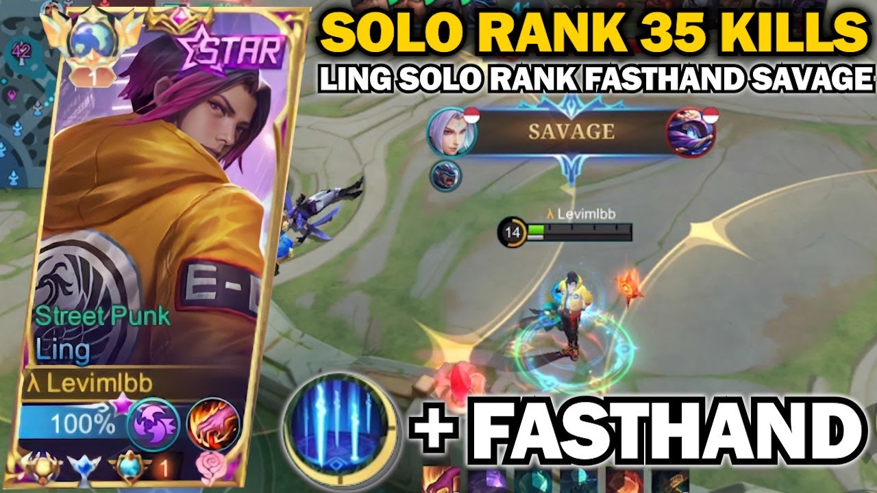 SOLO RANK LING 35 KILLS SAVAGE!! MOONTON WAJIB BAN LING LEVIMLBB DI LEGEND RANK - MLBB - YouTube