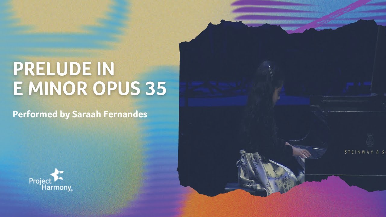 "Prelude in E Minor Opus 35" performed by Sarah Fernandes | 25th ...