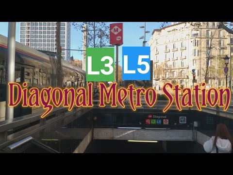 Diagonal Metro L3,L5/🇪🇦Barcelona Metro/Diagonal Metro station/ TMB ...