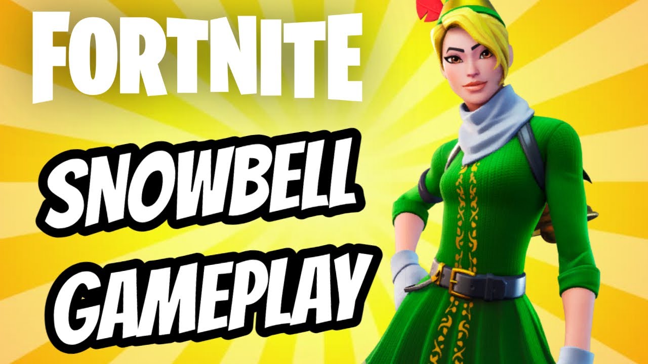 SNOWBELL Skin Gameplay In Fortnite - YouTube