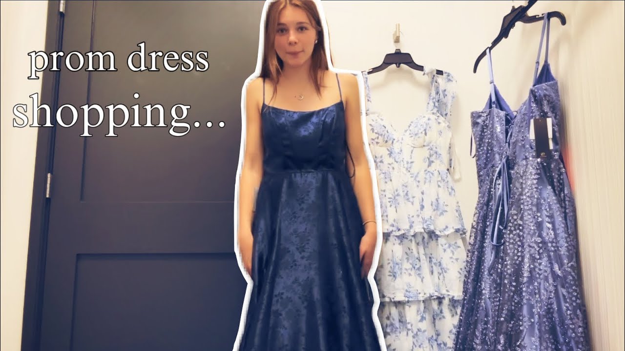 come PROM DRESS shopping with me!! - YouTube