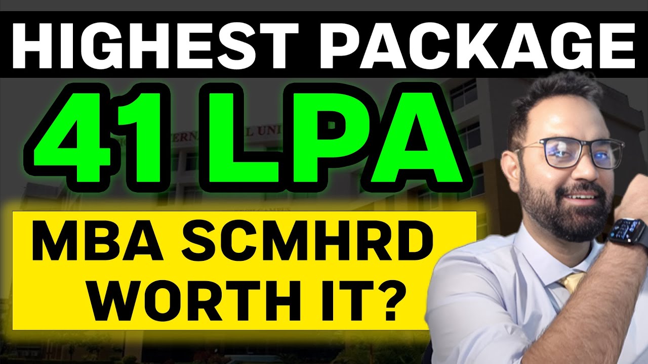 MBA From SCMHRD | Highest Package 41 Lakhs Is It Worth It ? ROI ...
