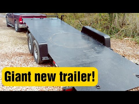 TILT DECK CAR TRAILER WINCH INSTALL! Hydraulic tilt deck trailer ...