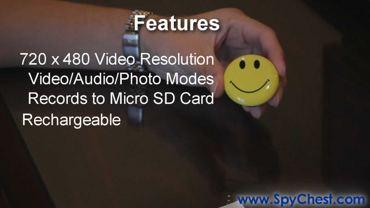 ☺Hidden Smile Button Camera - Spy Chest☺ - YouTube