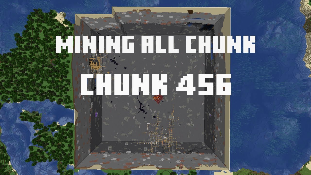 Mining all the chunks in Minecraft (Chunk 456) in 1 Minute - YouTube