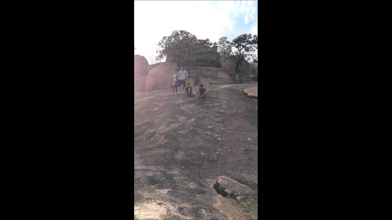 Climbing enchanted rock - YouTube