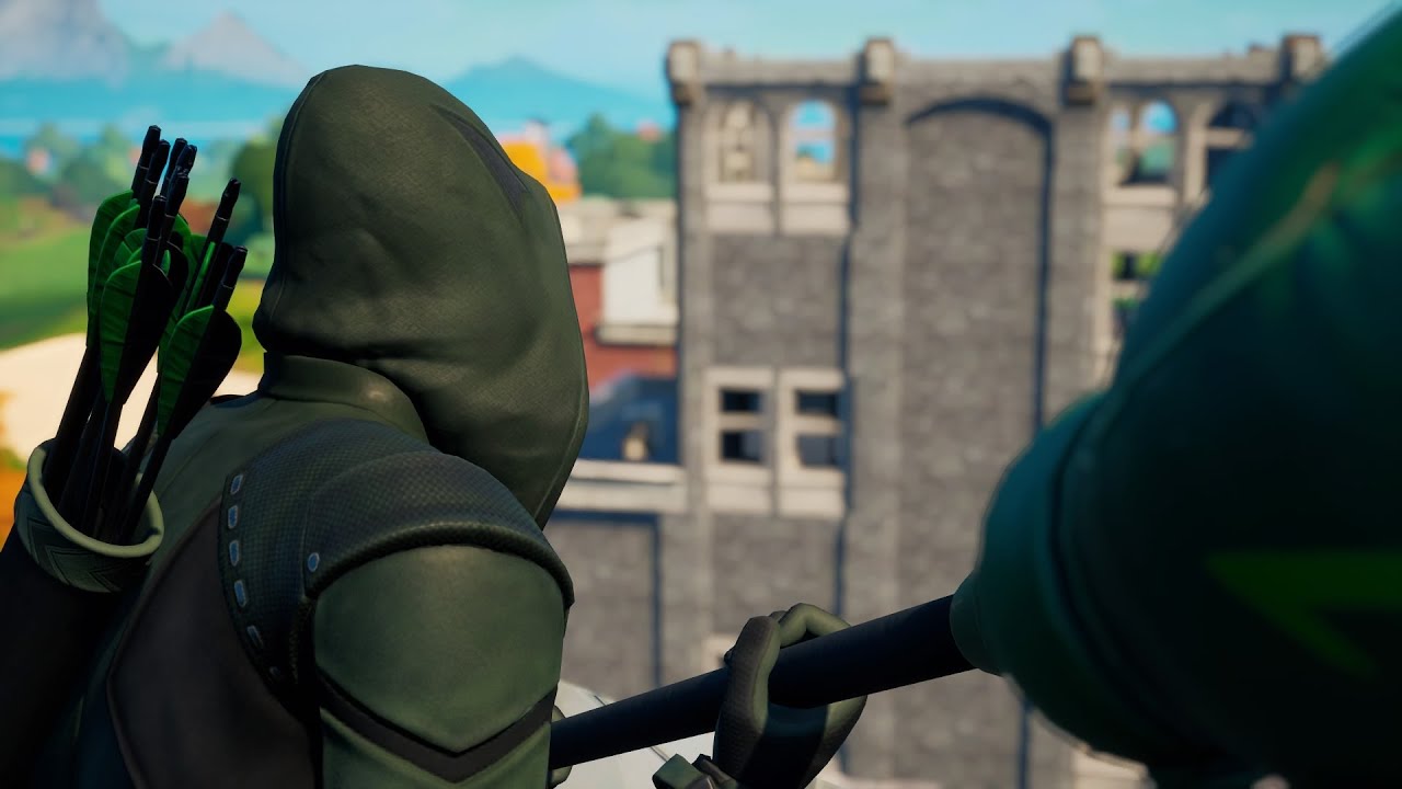 Green Arrow Skin Gameplay - Fortnite Victory Royale - YouTube