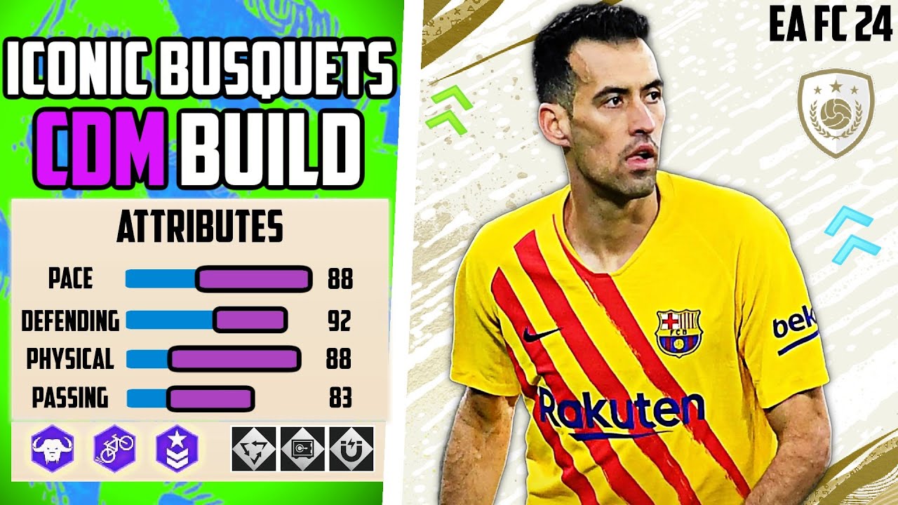 THE MOST *ICONIC* PRESS RESISTANT CDM SERGIO BUSQUETS BUILD EA FC 24 ...
