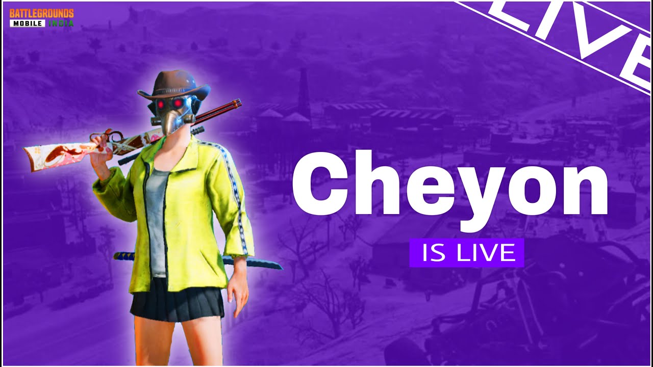 BATTLE GROUNDS MOBILE INDIA LIVE STREAM WITH CHEYON |🔴lIVE164| #Bgmilive #cheyon - YouTube
