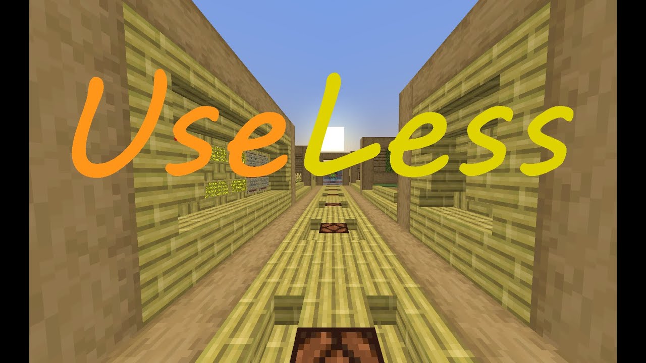 UseLess - Full Walkthrough - Minecraft Custom Map - YouTube