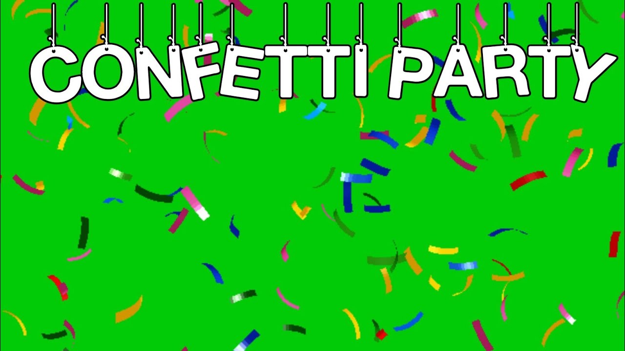 GREEN SCREEN CONFETTI PARTY - GREEN SCREEN KERTAS BUAT PESTA - GREEN ...