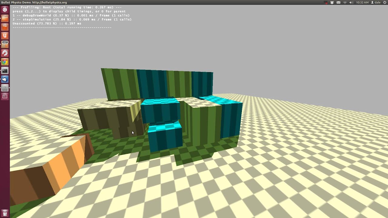 Bullet Physics Simulation with xml Cubeiq - YouTube
