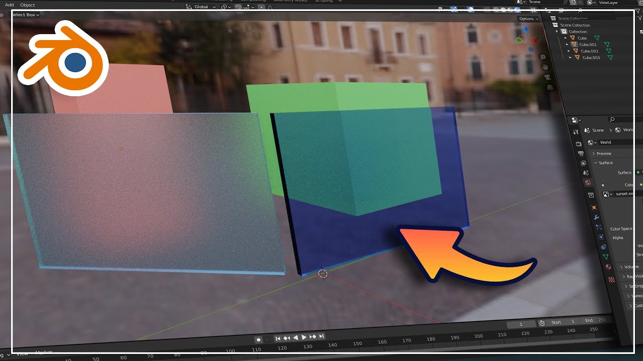Glass Material in Blender Quick Tutorials - YouTube