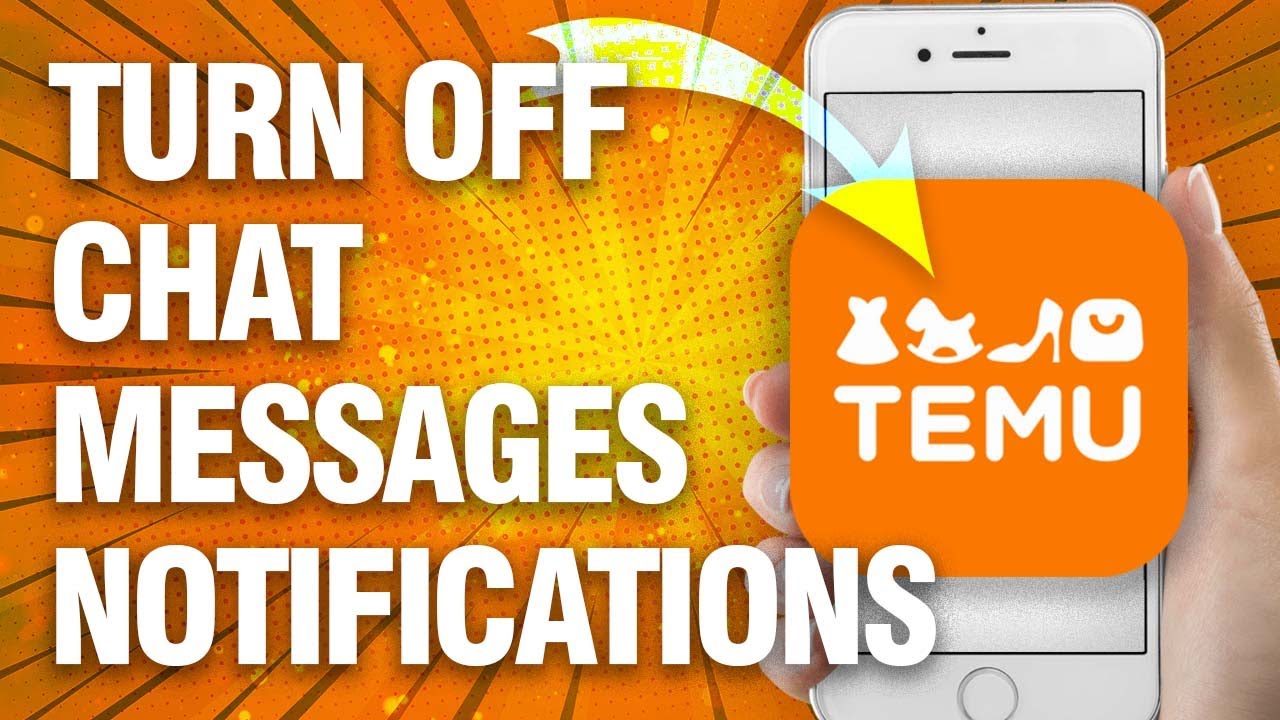 How To Turn Off Chat Messages Notifications On Temu App - YouTube