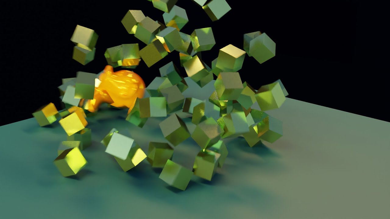 Rigid body cubes + SFX - YouTube