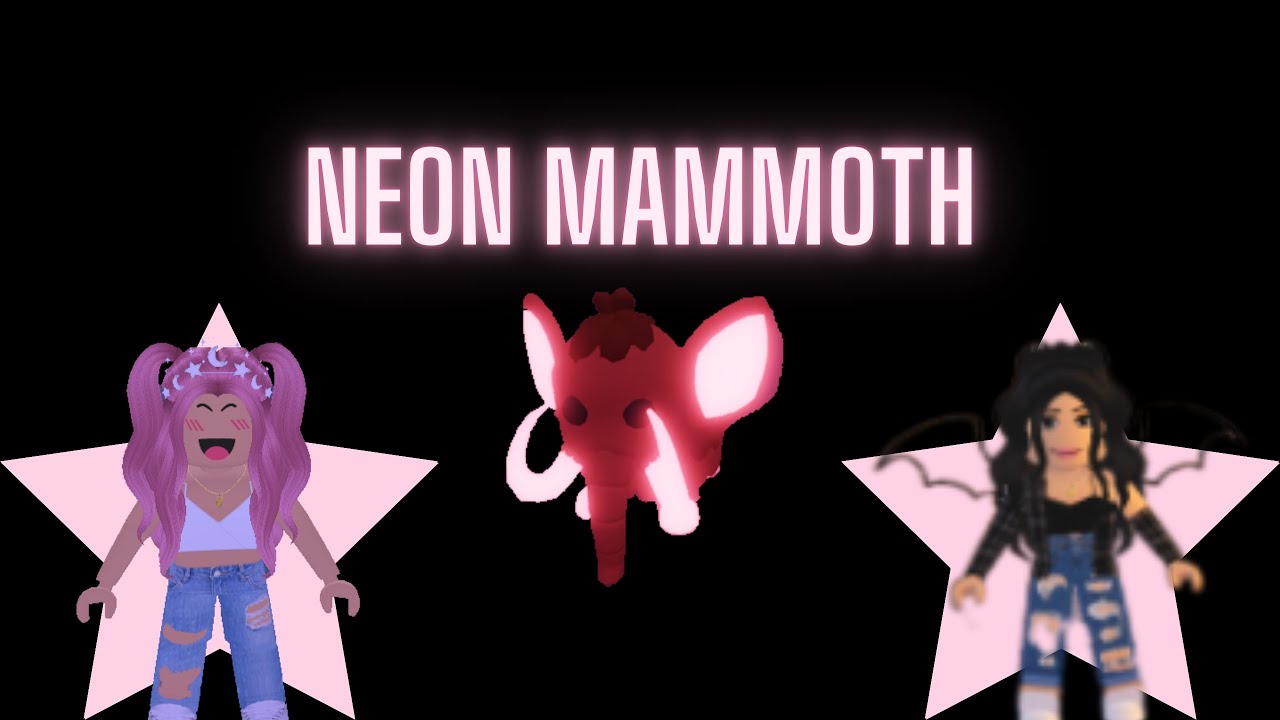 Wir machen ein neon mammoth! roblox(Adopt me) - YouTube