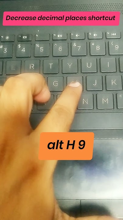 Decrease decimal places shortcut in Excel - YouTube