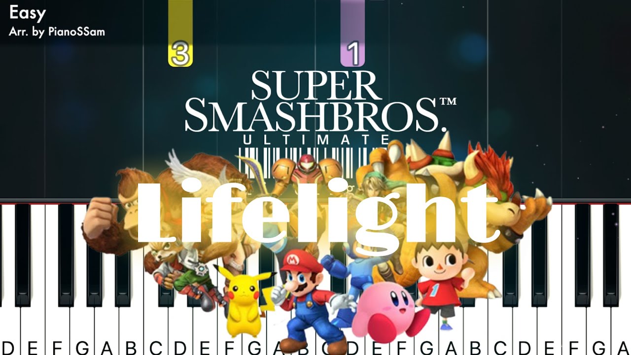 [Easy] Lifelight - Super Smash Bros.™ Ultimate | Piano Tutorial with ...