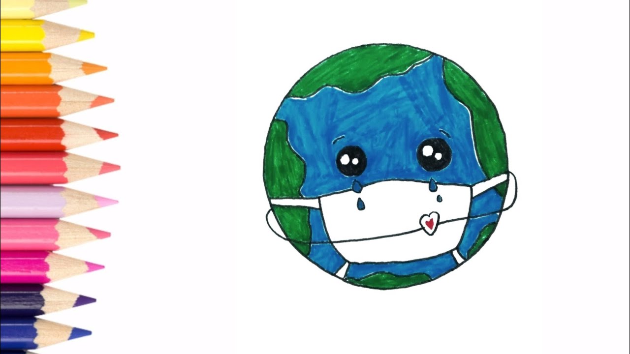 Easy Drawing For Corona | Easy Corona Virus Drawing | Corona Drawing ...