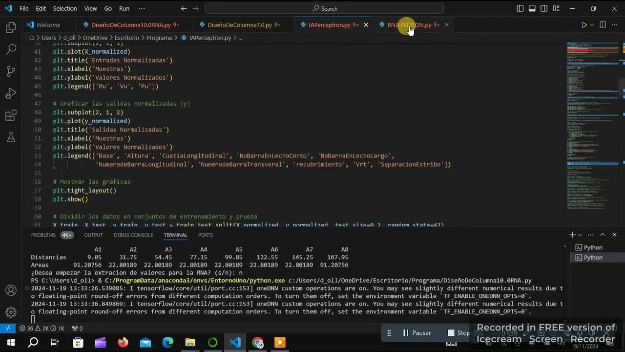 Diseñando columnas con Python y RNA, Parte 2 - YouTube