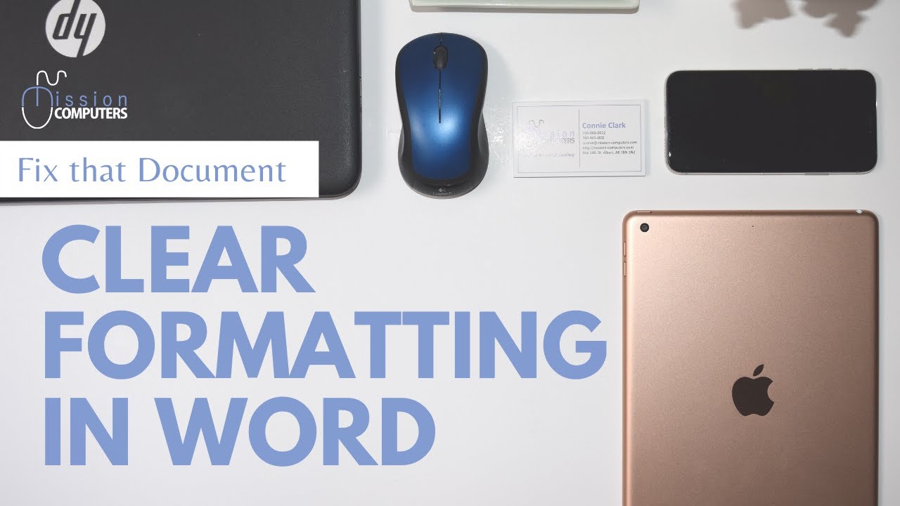 Clear Formatting In Word YouTube Clear Formatting In Word YouTube