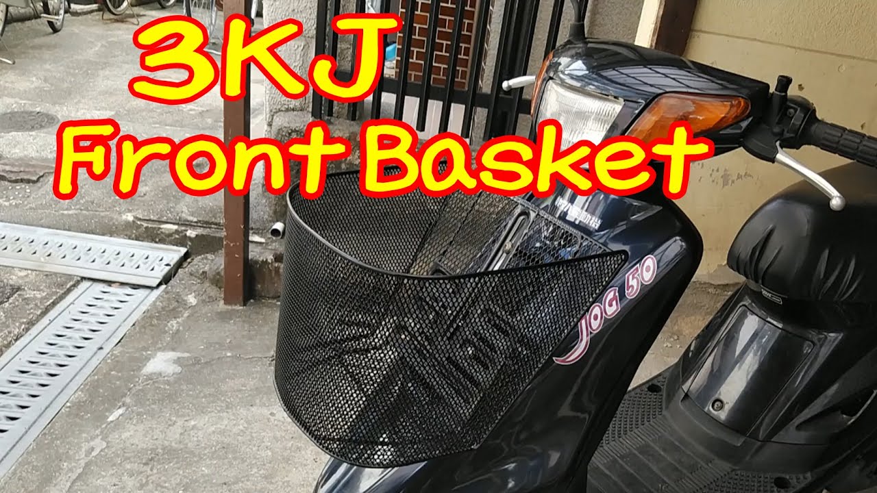 YMAHA JOG 3KJ Install the front basket｜I love Yamaha JOG 3KJ scooter ...