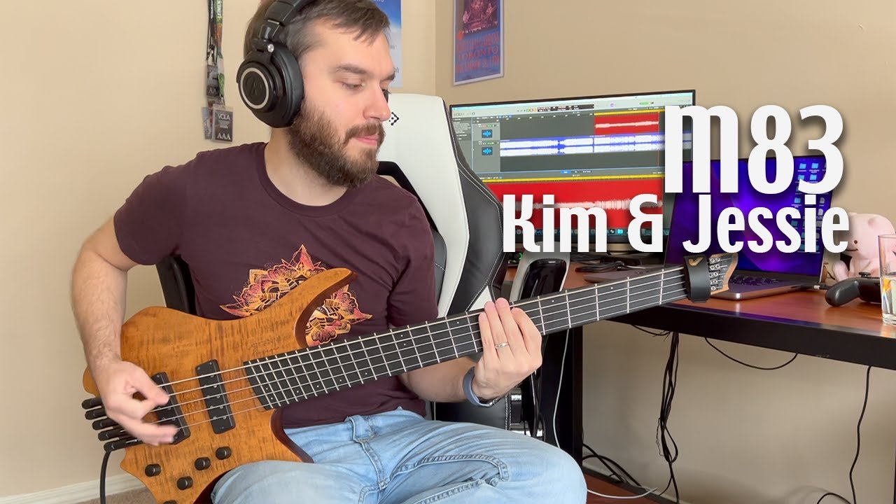M83 - Kim & Jessie - Bass Cover - YouTube