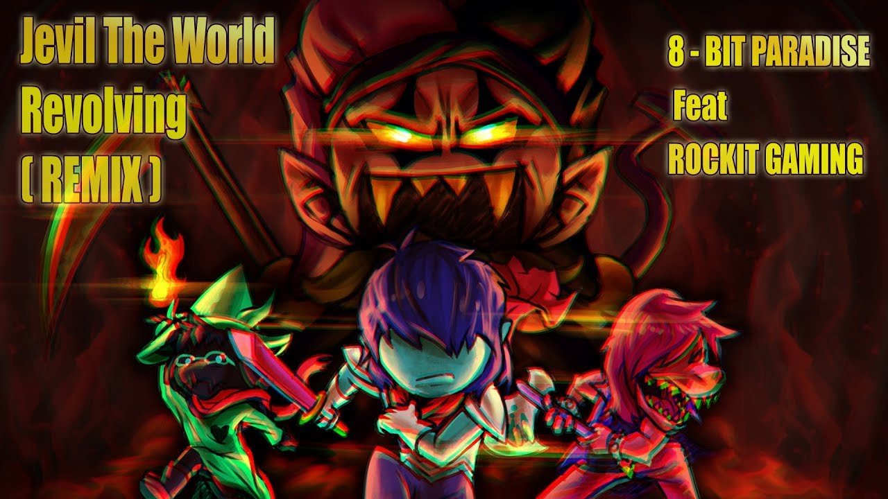 DELTARUNE "JEVIL"S DUNGEON THEME THE WORLD REVOLVING REMIX" ROCKIT ...