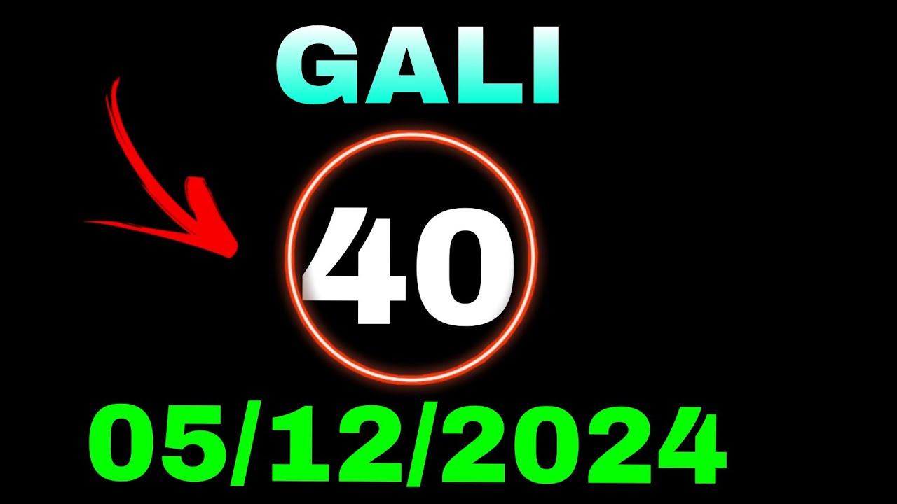 Satta King Gali result 05/12/2024 | Gali mein dhamakedar single jodi ...