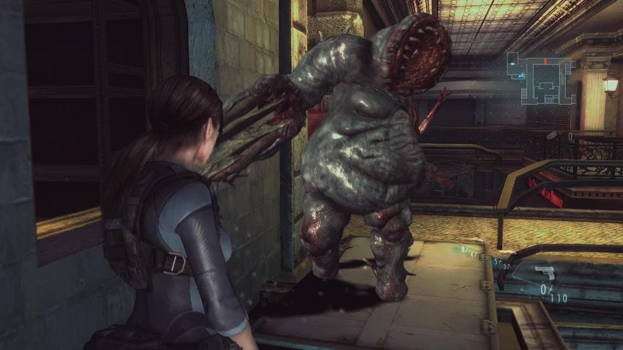 RESIDENT EVIL REVELATIONS Comms Officer(Scagdead) Boss Fight - YouTube